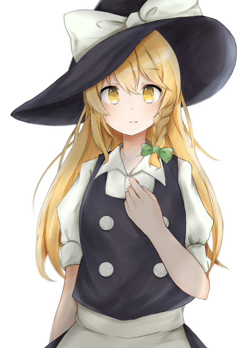 Safebooru 1girl Absurdres Apron Beniko Pixiv 33721549 Black Vest 0716