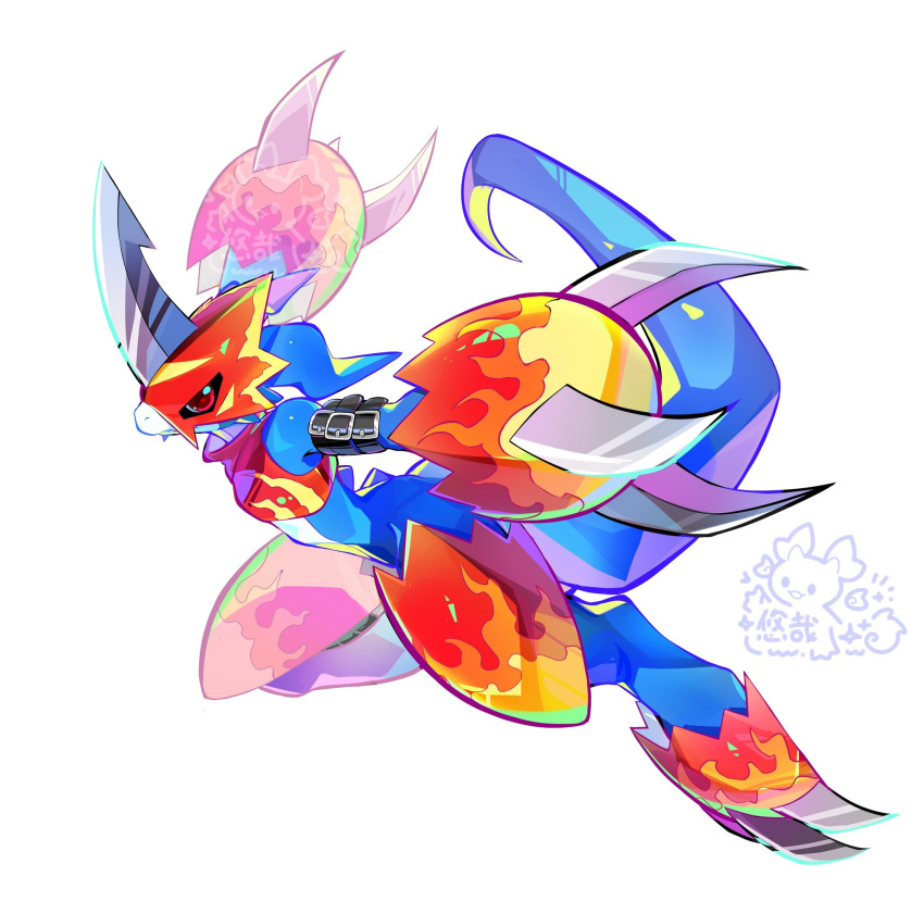 Safebooru - 1boy armor blue skin claws colored skin digimon digimon ...