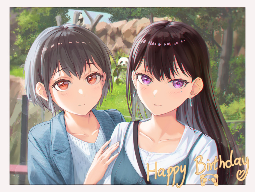 Safebooru - 2girls absurdres bang dream! bang dream! it's mygo!!!!! blue dress blue jacket ...