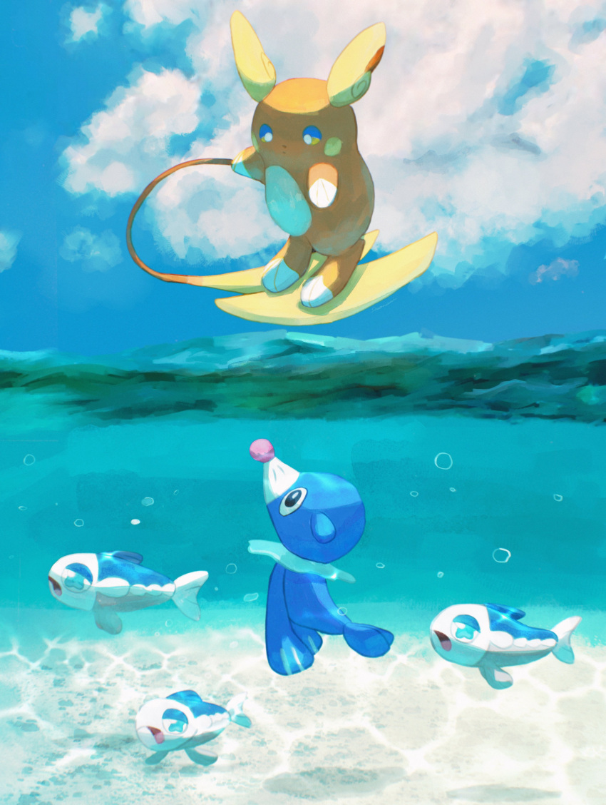 Safebooru - absurdres air bubble alolan raichu animal ears animal nose ...