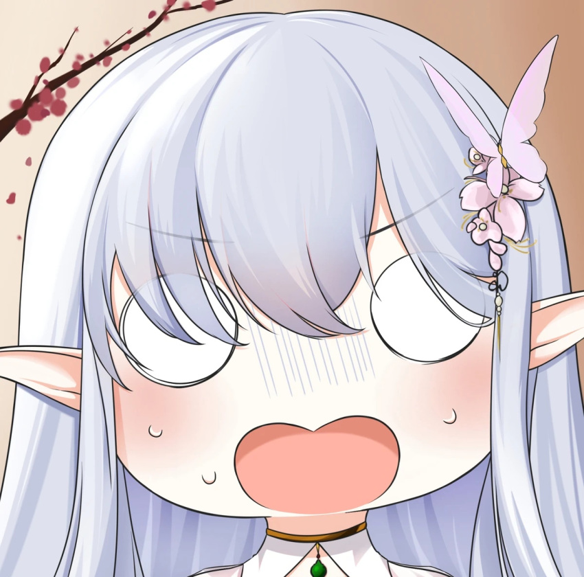 Safebooru - 1girl albion (azur lane) azur lane long hair open mouth pointy ears quancy surprised ...