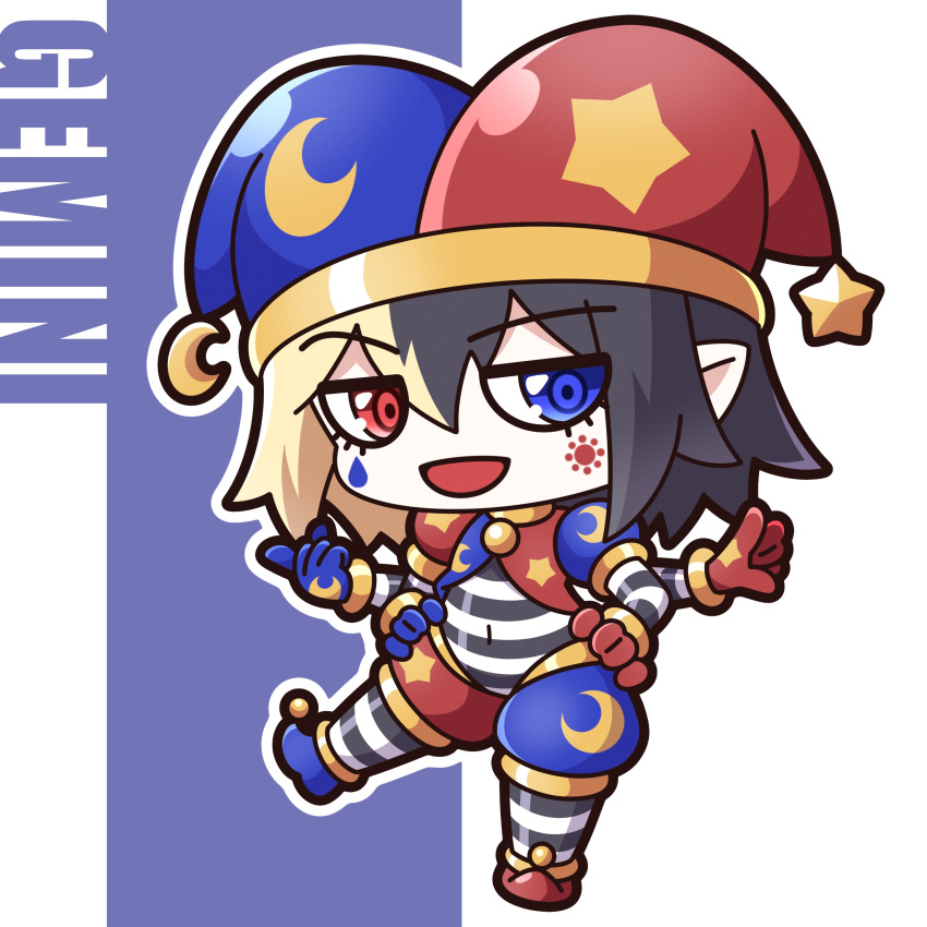 Safebooru - 1girl :d absurdres black hair blue footwear blue gloves ...