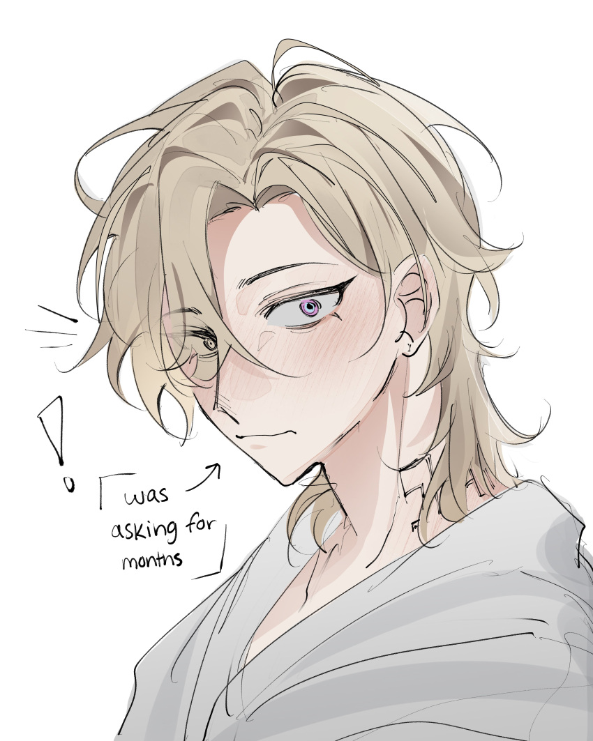 Safebooru - ! 1boy absurdres aventurine (honkai: star rail) blonde hair ...