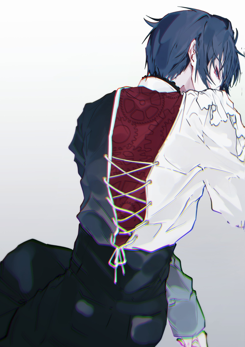 Safebooru - 1boy 25-ji kaito 25-ji nightcord de. (project sekai) absurdres blue hair commentary ...