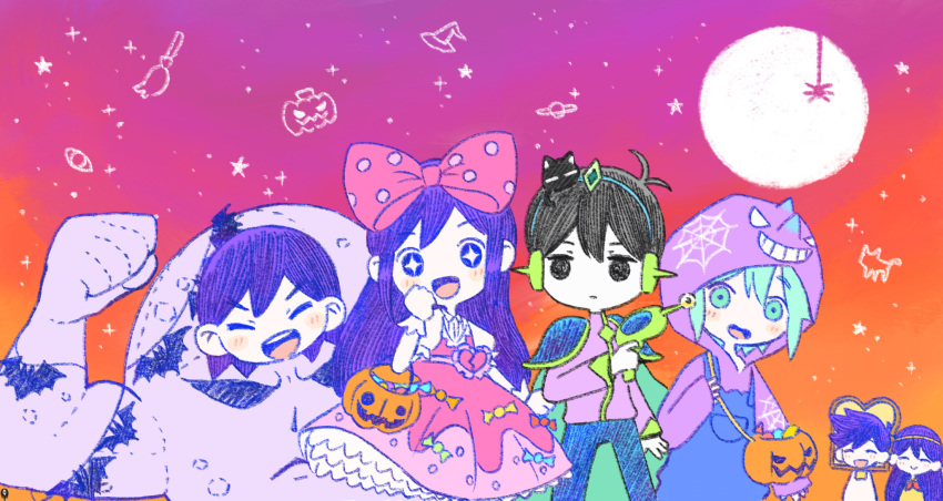 Safebooru - + + 2girls 4boys aubrey (headspace) (omori) aubrey (omori ...