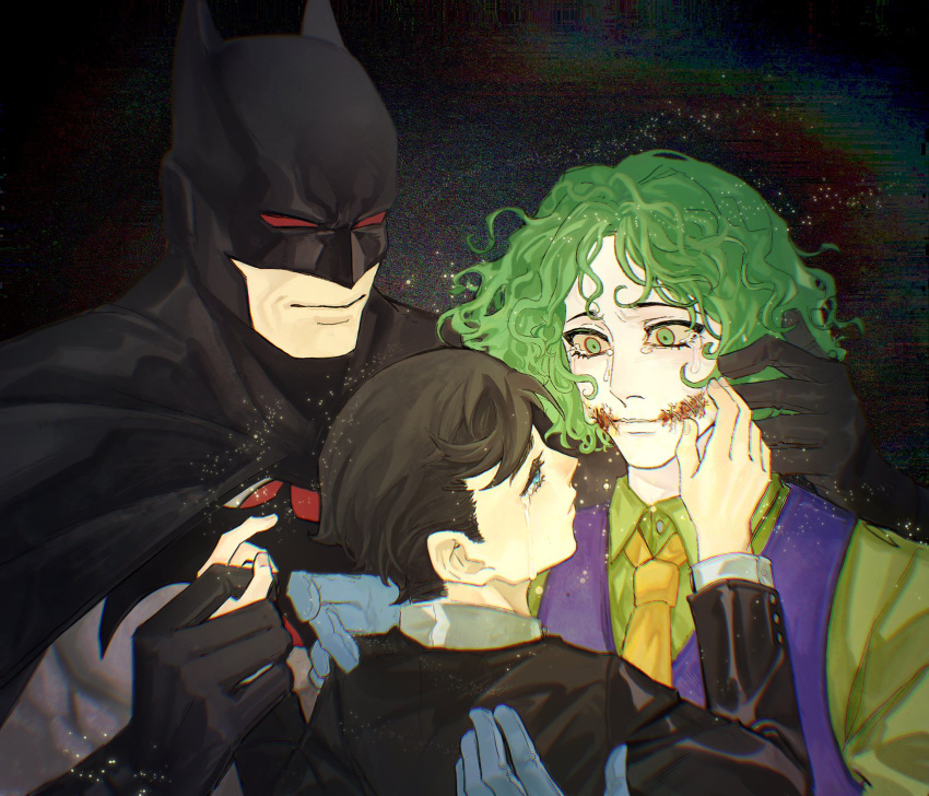 Safebooru - 1girl 2boys alternate universe batman batman (series) black ...