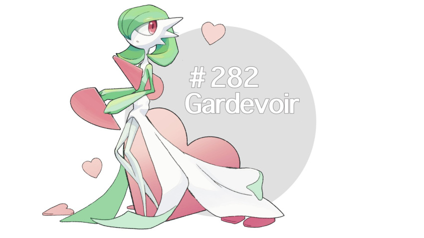 Safebooru - bob cut character name colored skin dress gardevoir green ...