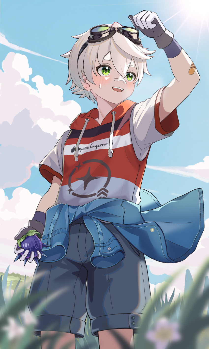 Safebooru - 1boy absurdres bandaid bandaid on face bennett (genshin ...