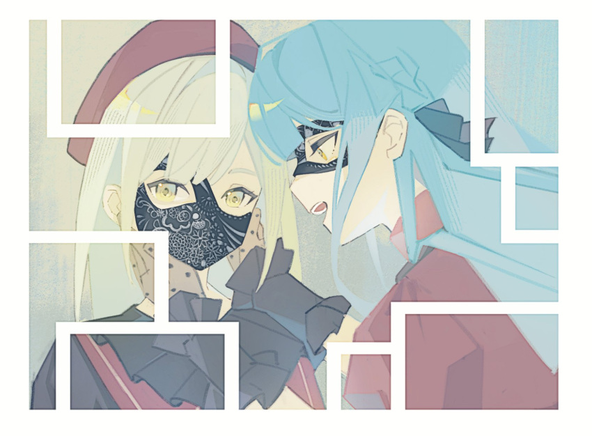 Safebooru - 2girls bang dream! bang dream! it's mygo!!!!! beret black gloves black mask black ...