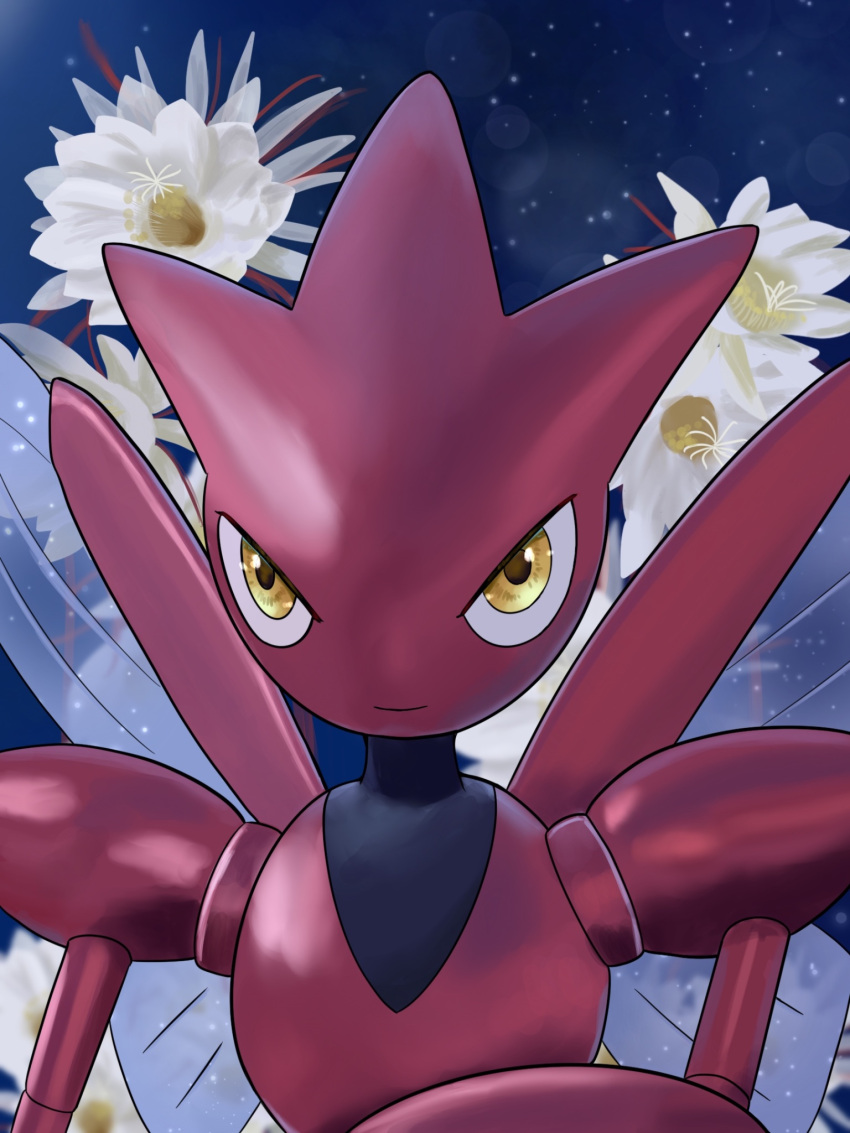 Safebooru - bug colored skin flower highres insect wings night pokemon ...