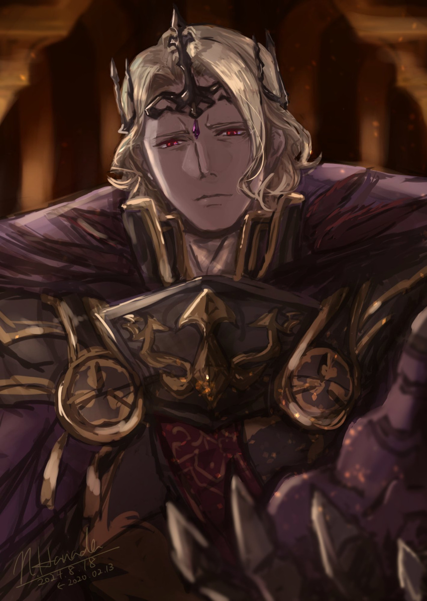 Safebooru - 1boy aristocratic clothes armor black armor blonde hair ...