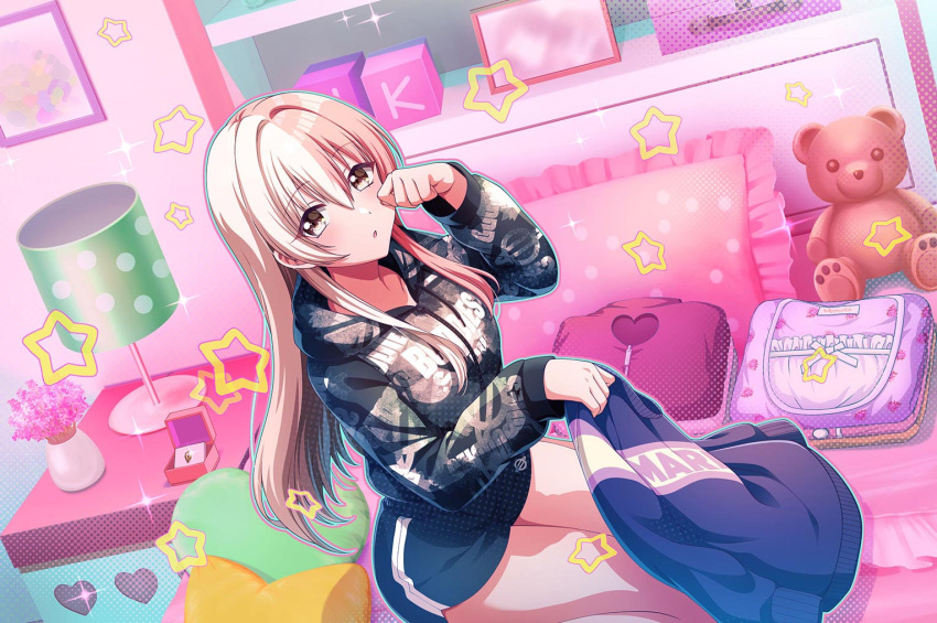 Safebooru - brown eyes brown hair d4dj jacket long hair shinomiya kokoa | 4940009