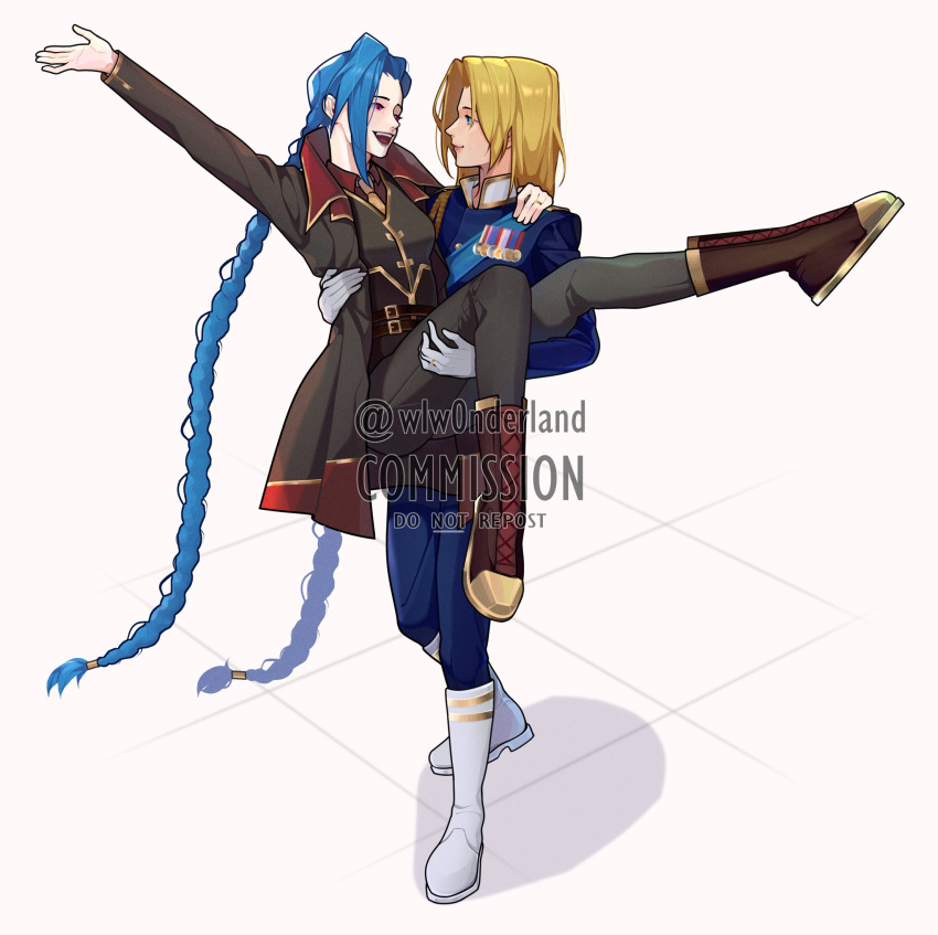 Safebooru - 2girls arcane: league of legends arcane jinx asymmetrical ...