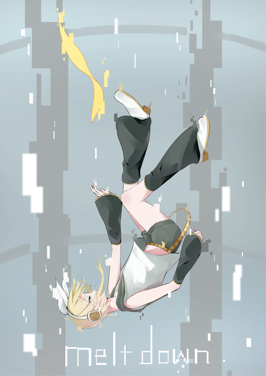 Safebooru - 1girl black leg warmers black sailor collar black shorts black sleeves blonde hair ...