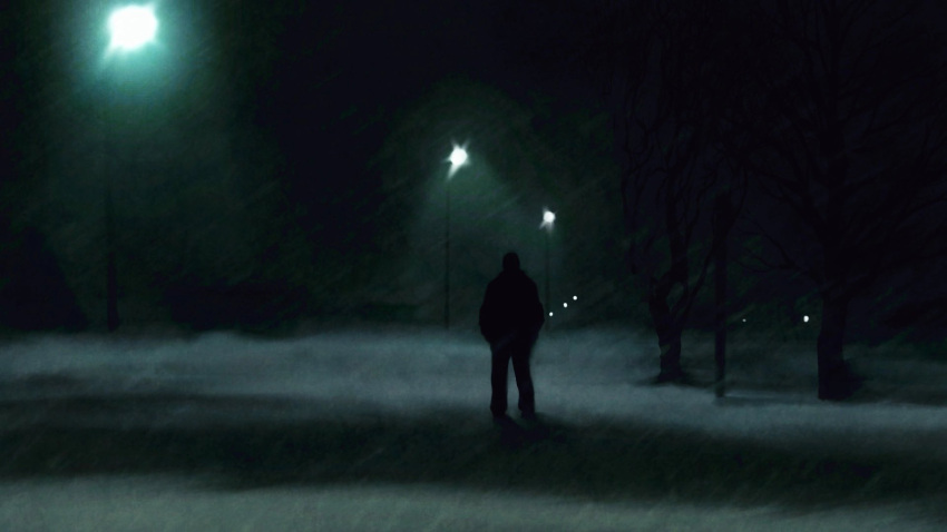 Safebooru - 1boy dark faceless faceless male highres lamppost ...