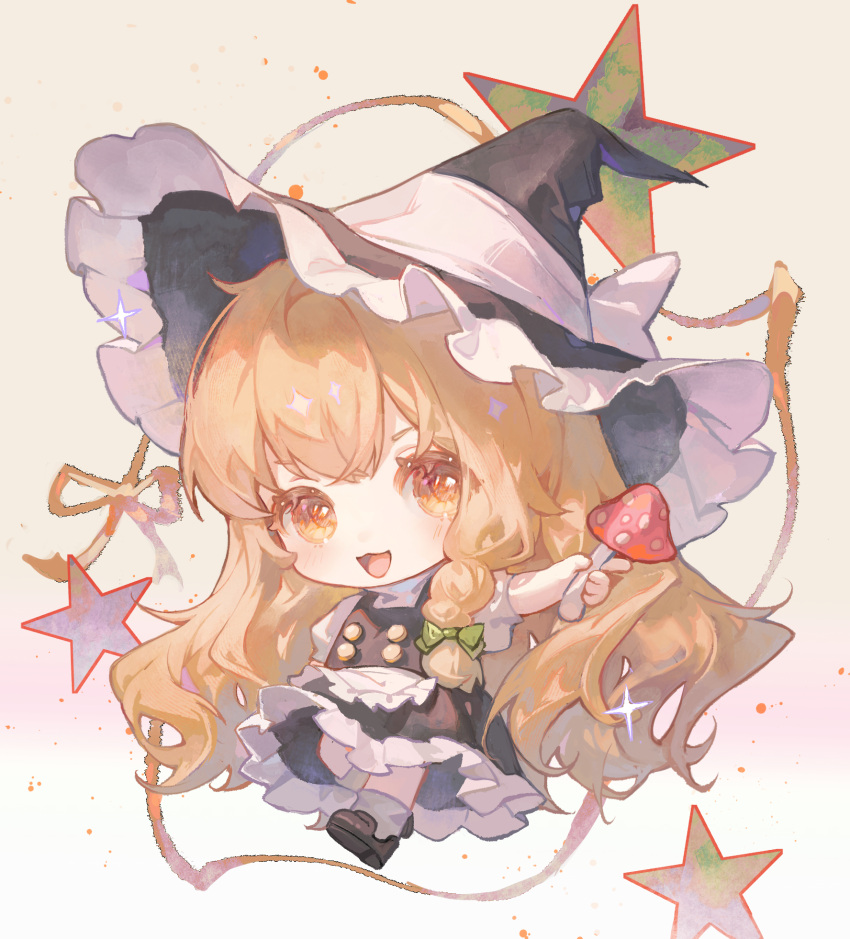 Safebooru - 1girl apron black footwear blonde hair braid chibi chibi ...
