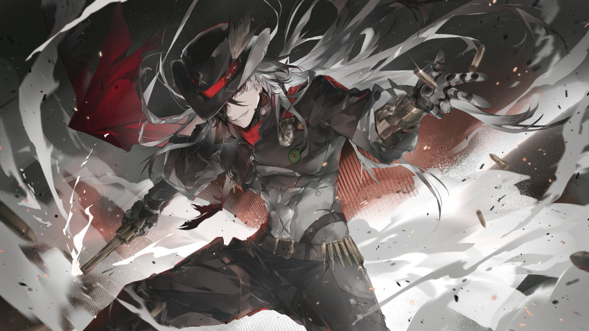 Safebooru - 1boy absurdres belt belt buckle black hair black hat boothill (honkai: star rail ...