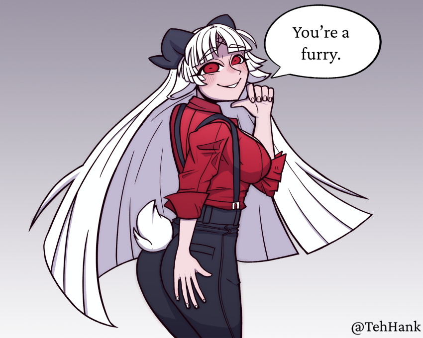 Safebooru - 1girl baphomet (grizz) blush breasts demon girl demon horns formal goat girl goat ...