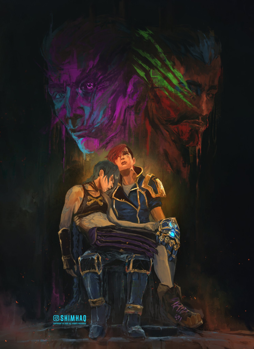 Safebooru - 2022 2boys 2girls arcane: league of legends arcane jinx ...