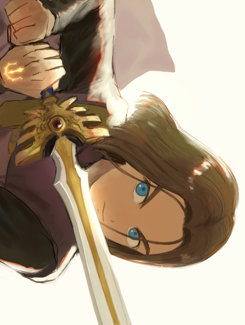 Safebooru - 1boy blue eyes brown hair closed mouth dragon quest dragon ...