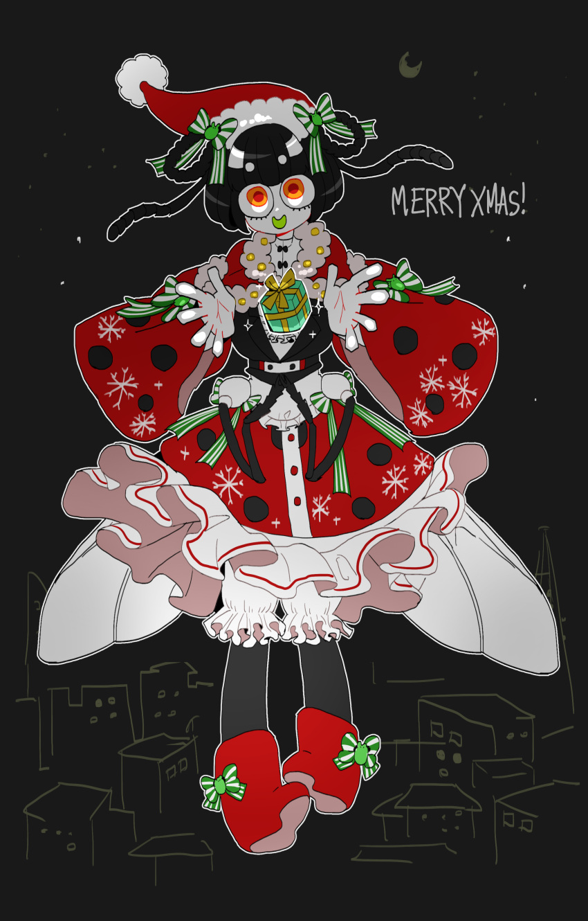 Safebooru 1girl Absurdres Antennae Arthropod Girl Black Background