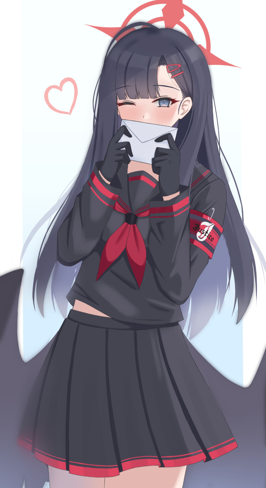 Safebooru - 1girl absurdres armband black choker black sailor collar black serafuku black wings ...