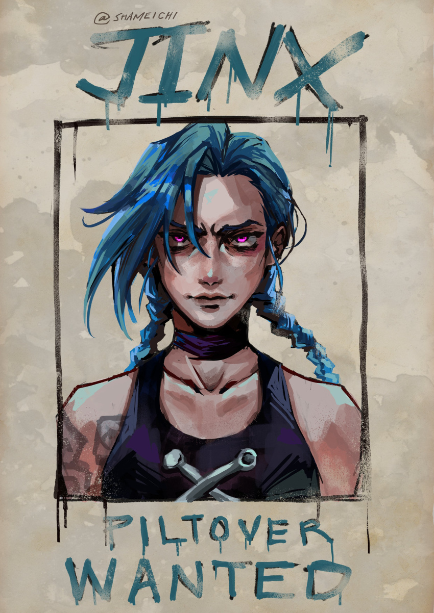 Safebooru - 1girl absurdres arcane: league of legends arcane jinx arm ...