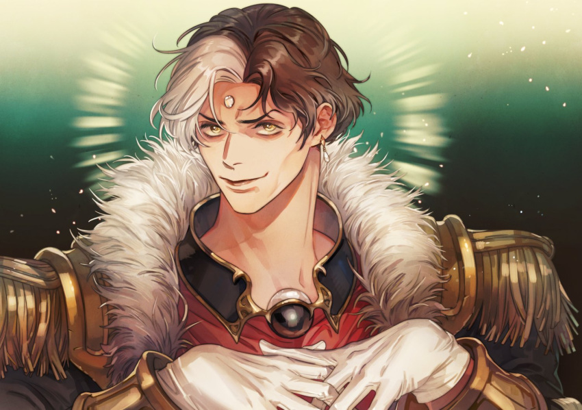 Safebooru - 1boy 5altybitter5 brown hair closed mouth coat emet-selch ...