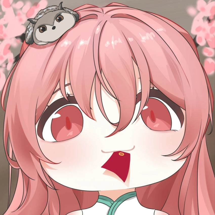 Safebooru - 1girl ang pao animal on head azur lane bird on head cherry ...