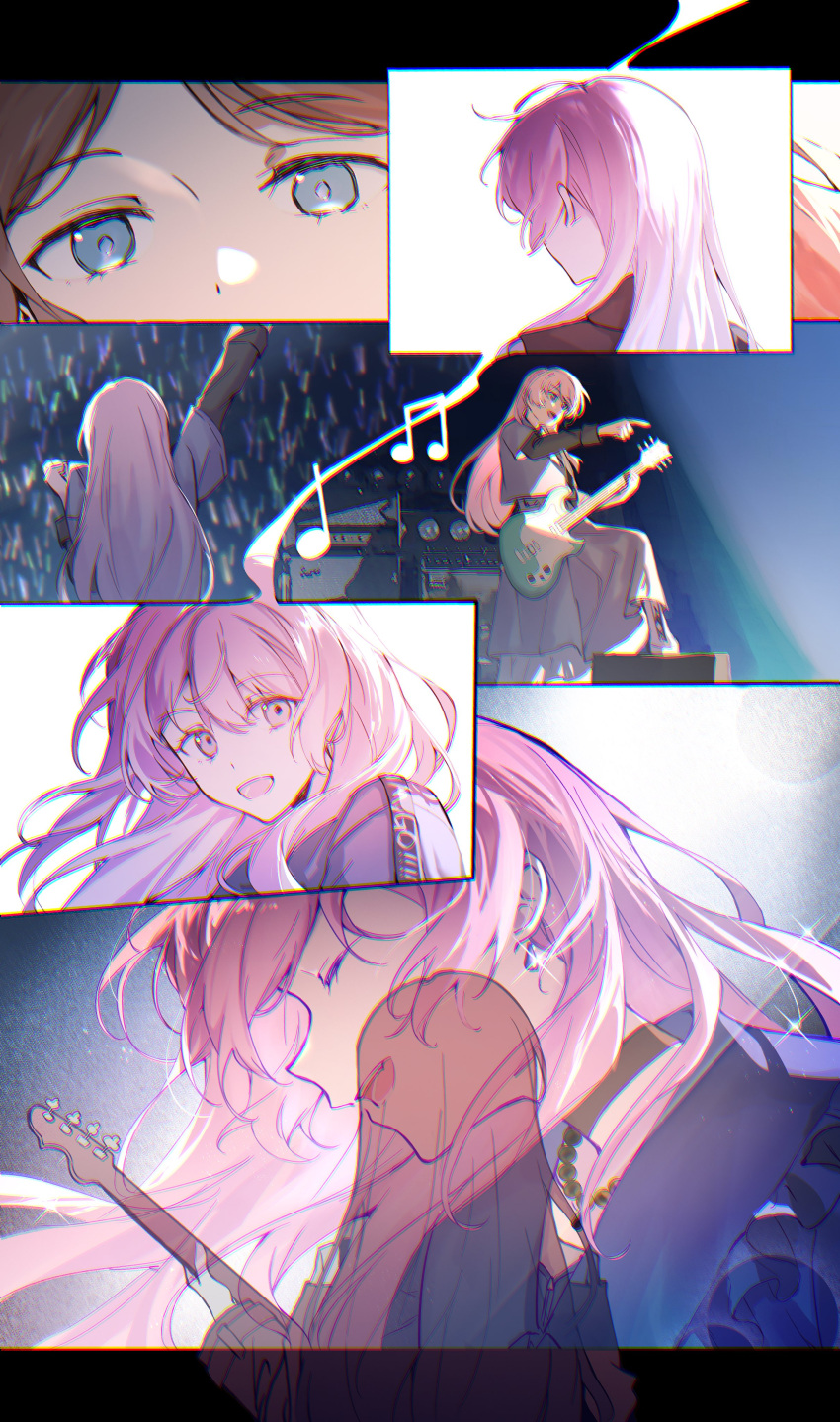 Safebooru - 2girls absurdres arm up bang dream! bang dream! it's mygo!!!!! bass guitar bead ...