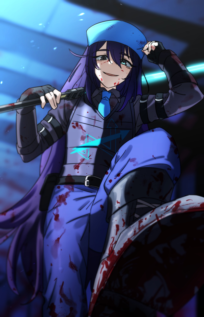 Safebooru - 1boy absurdres akantai aqua eyes baseball cap belt black ...