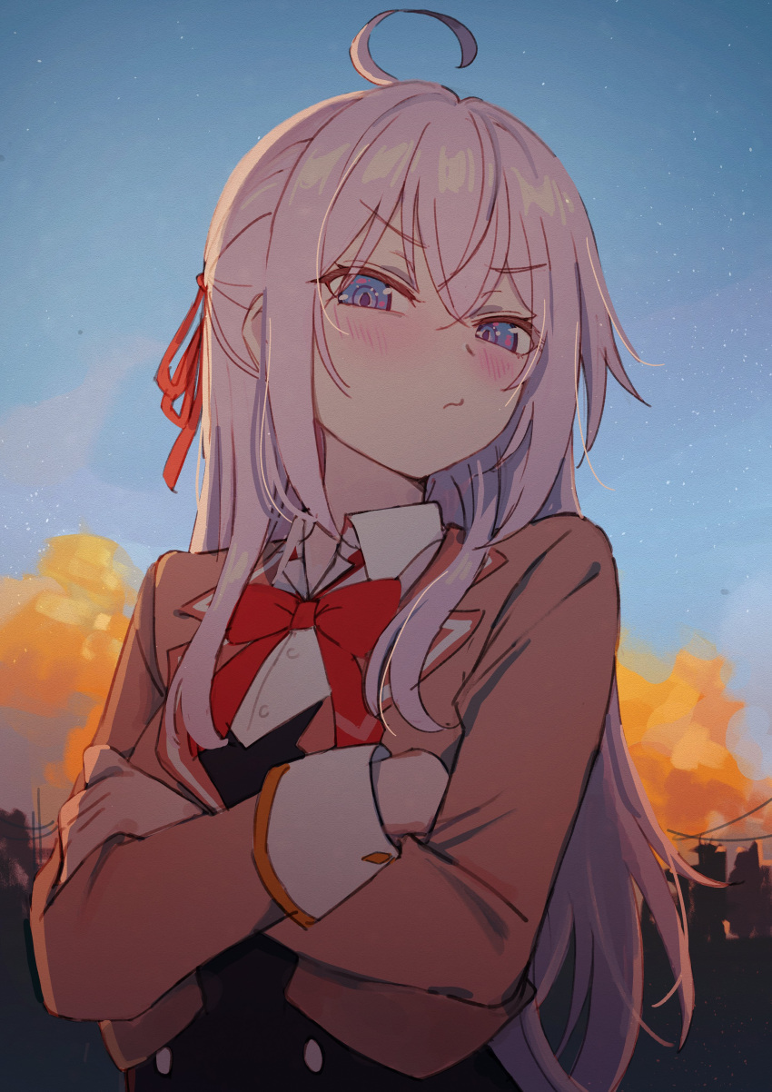 Safebooru - 1girl absurdres ahoge alisa mikhailovna kujou blue eyes ...