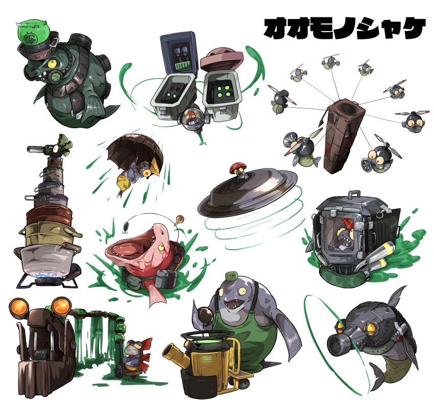 Safebooru - big shot (splatoon) bulging eyes crooked teeth drizzler ...