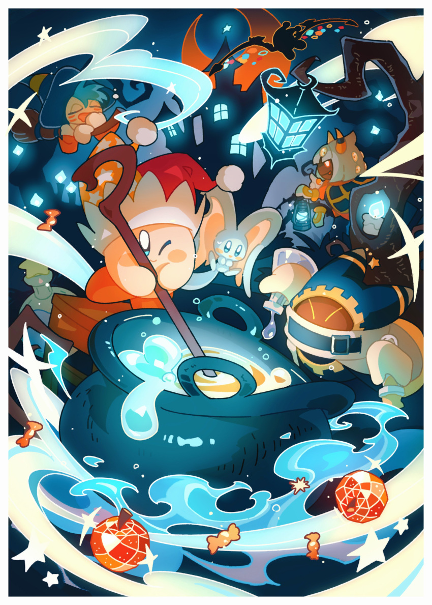 Safebooru - ^ ^ absurdres apple bare tree beam kirby blue eyes blue ...