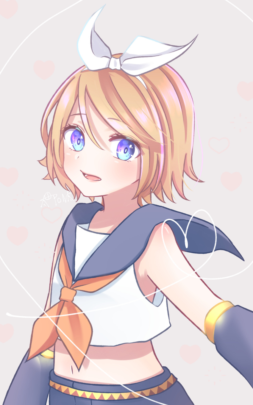 Safebooru - 1girl absurdres black sailor collar blonde hair blue eyes detached sleeves hairband ...
