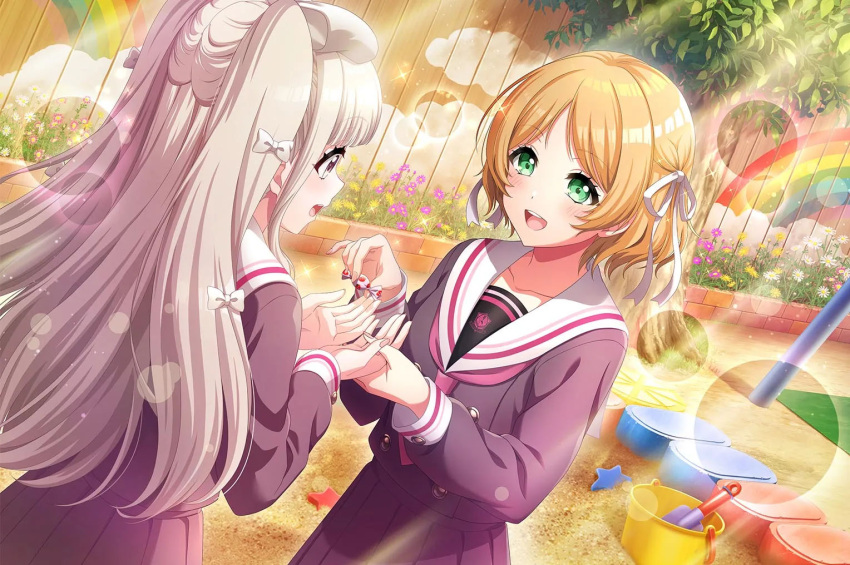 Safebooru - blonde hair d4dj dress green eyes short hair smile takeshita miiko | 4947164