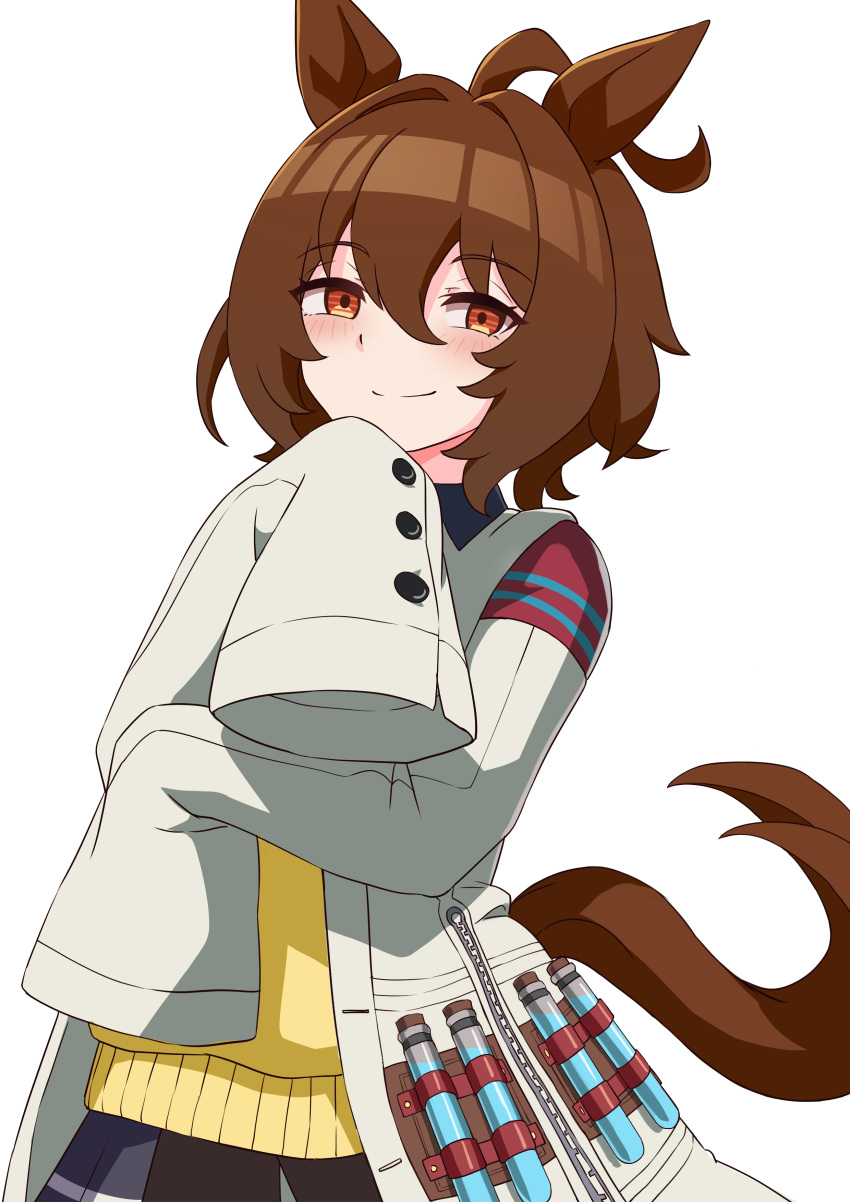 Safebooru - 1girl absurdres agnes tachyon (umamusume) ahoge animal ears black necktie black ...