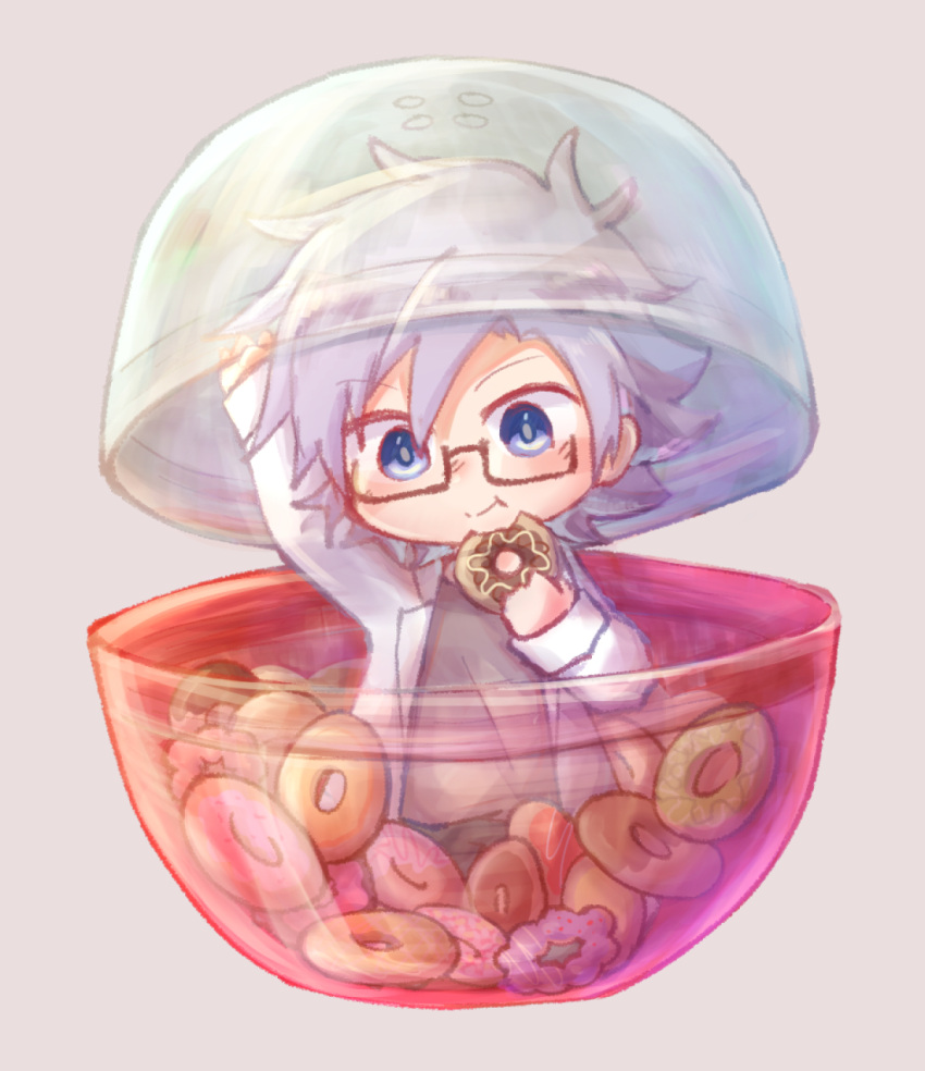 Safebooru - 1boy blue eyes chibi chibi only closed mouth commentary ...