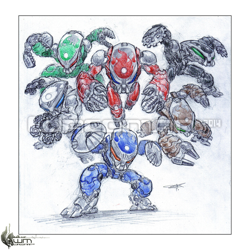 Safebooru - 2014 absurdres bionicle blue eyes bohrok (bionicle) english ...