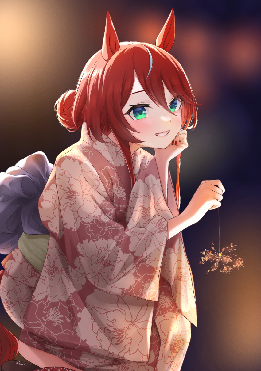 Safebooru - 1girl absurdres alternate costume alternate hairstyle animal ears blurry blurry ...