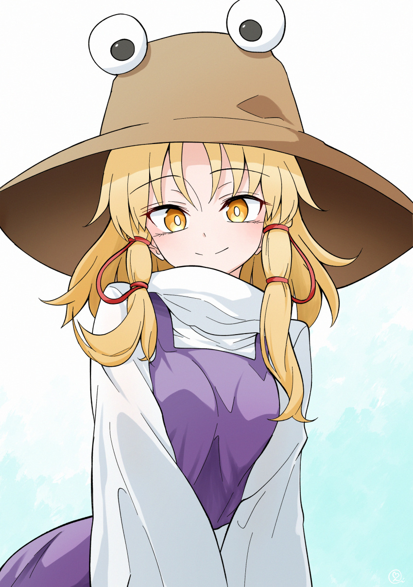 Safebooru - 1girl absurdres blonde hair blush breasts bright pupils brown hat commentary request ...
