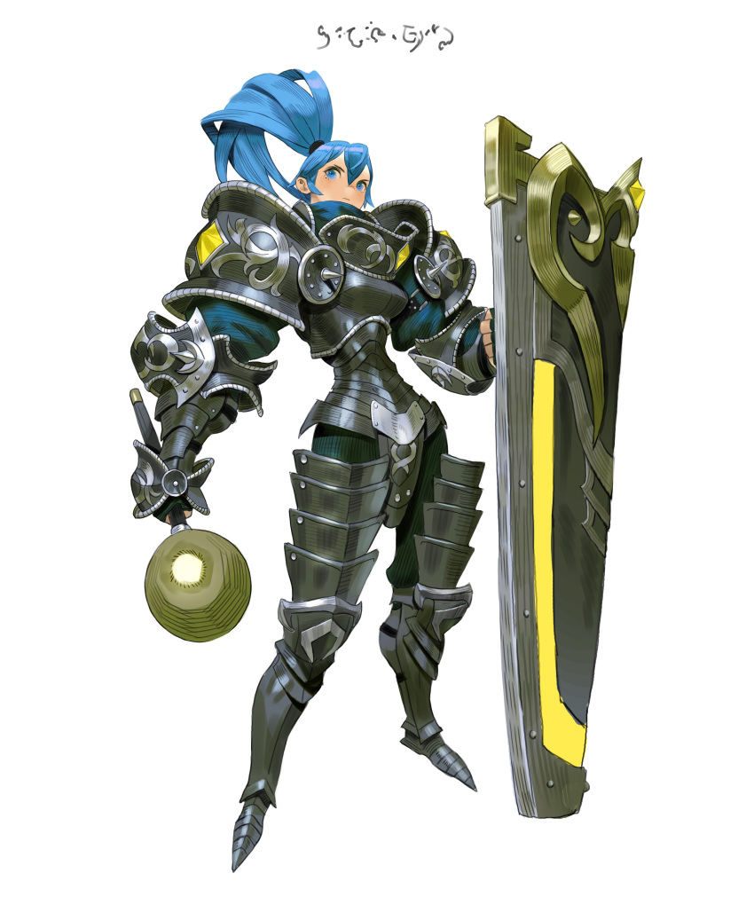Safebooru 1girl Absurdres Armor Armored Boots Arowana2111 Blue Eyes 2351
