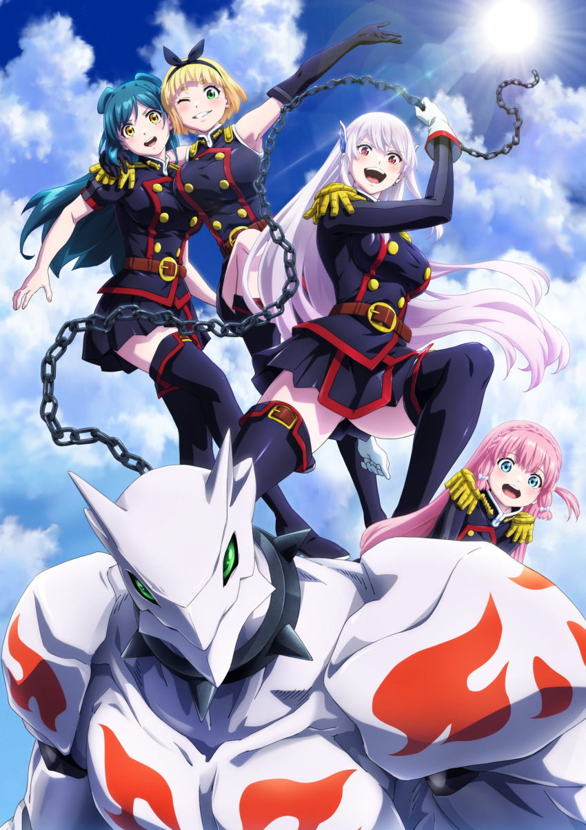 Safebooru - 1boy 4girls absurdres anti-demon corps uniform azuma himari ...