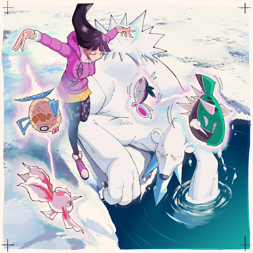 Safebooru - 1girl alternate costume anger vein basculin bear beartic ...