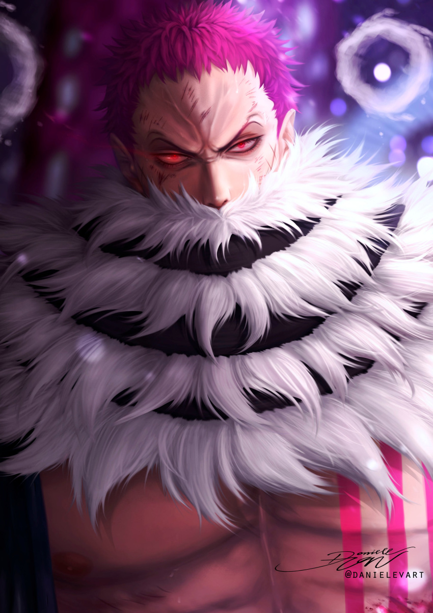 Safebooru - 1boy abs absurdres artist name charlotte katakuri chest ...