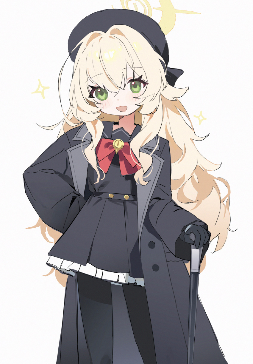 Safebooru - 1girl absurdres beret black beret black hat black jacket black pantyhose black shirt ...