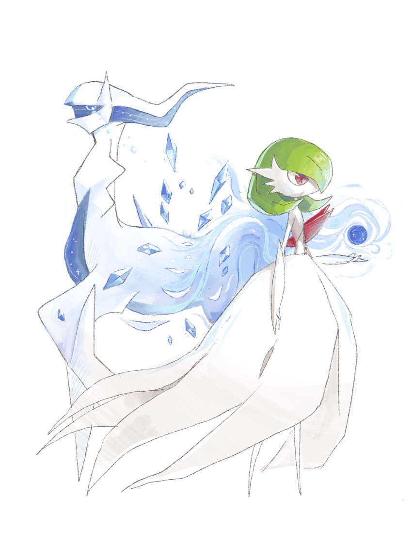 Safebooru - arceus bob cut dress elbow gloves from side gardevoir ...
