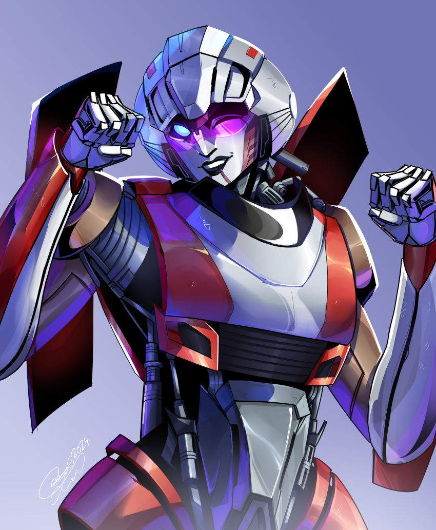 Safebooru - 1girl absurdres arcee black lips blue eyes colored skin ...