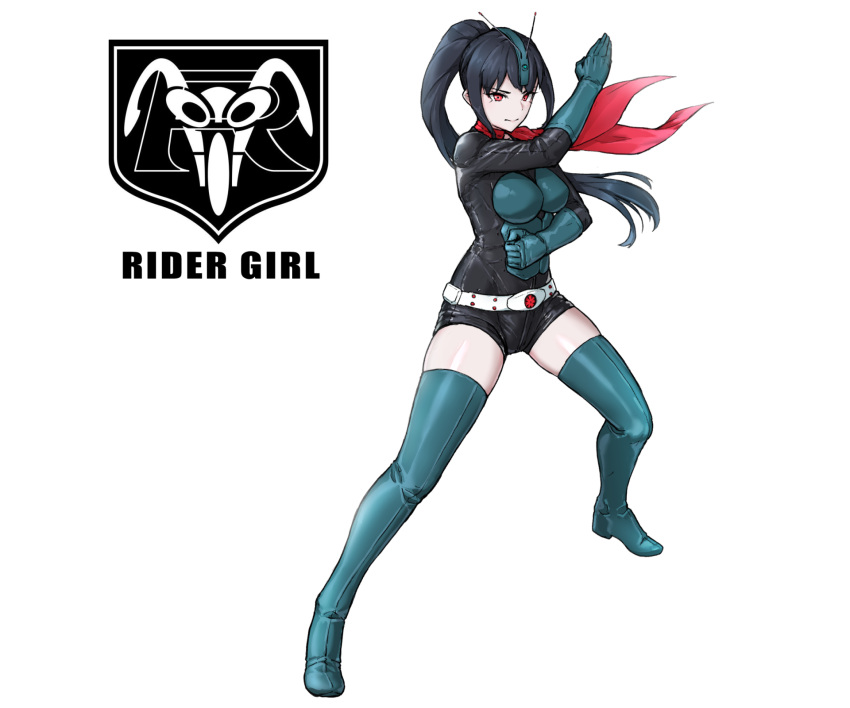 Safebooru - 1girl aqua footwear aqua gloves belt black bodysuit black hair bodysuit boots ...