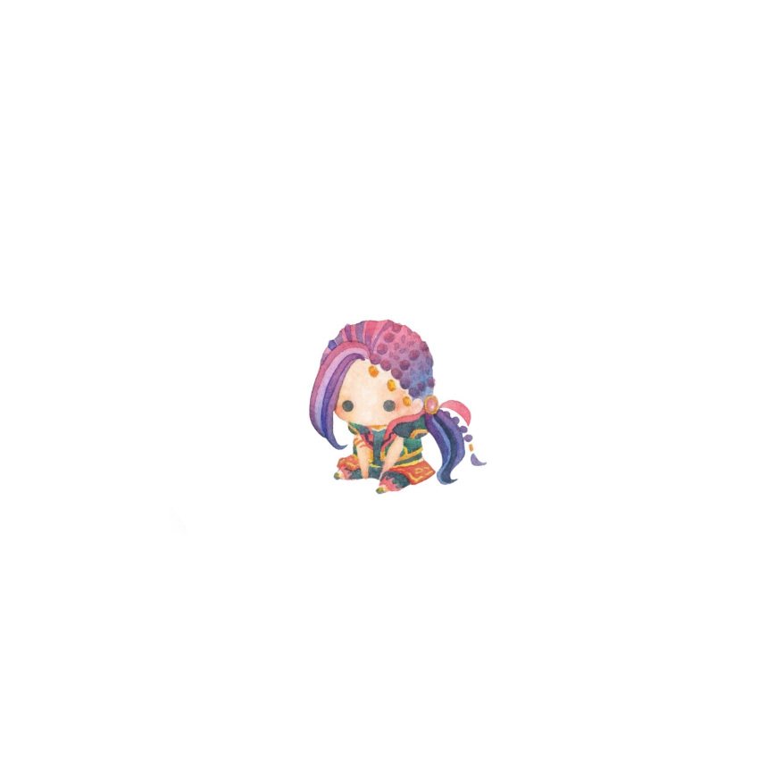 Safebooru - 1boy black eyes chibi full body highres jamil viper ...